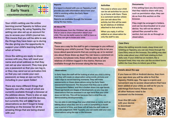 Tapestry Guide for Parents - St Anne's Catholic Primary School